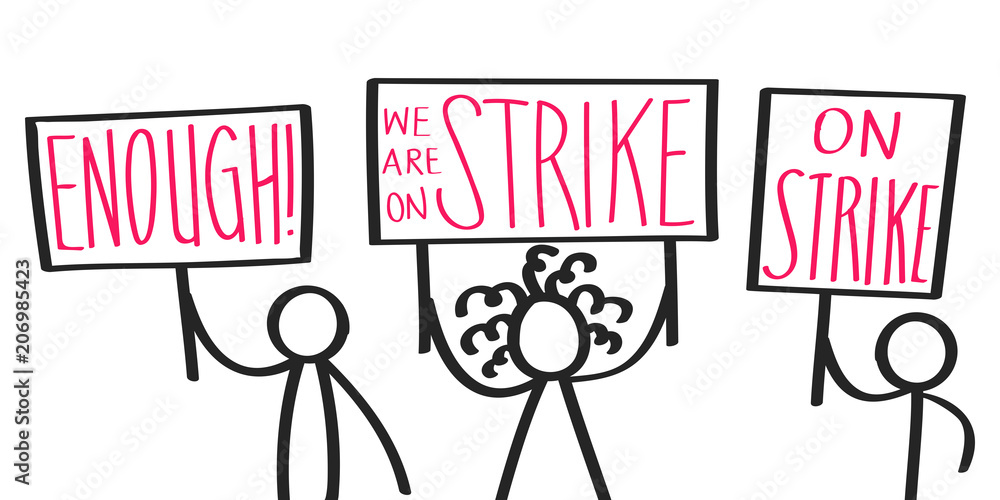 On Strike Clipart
