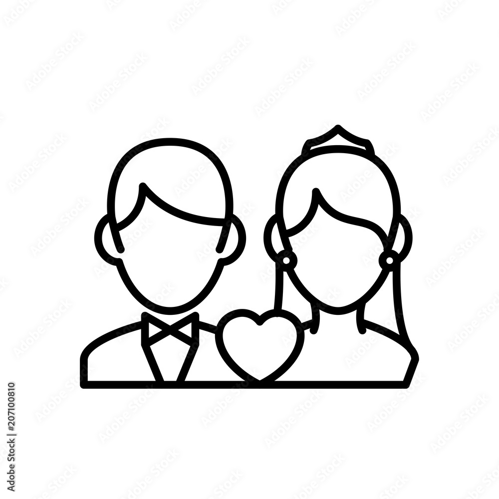 Bride And Groom Graphic