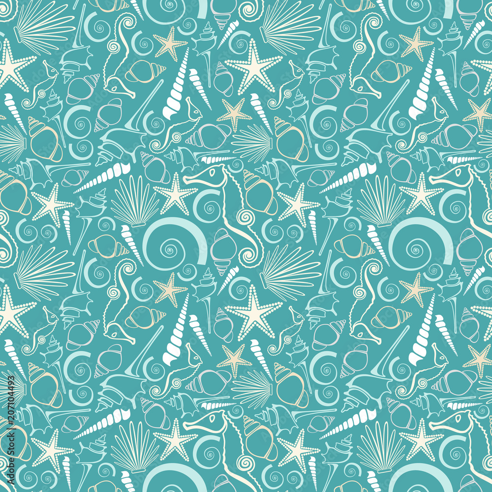 Light Blue Ocean Patterns