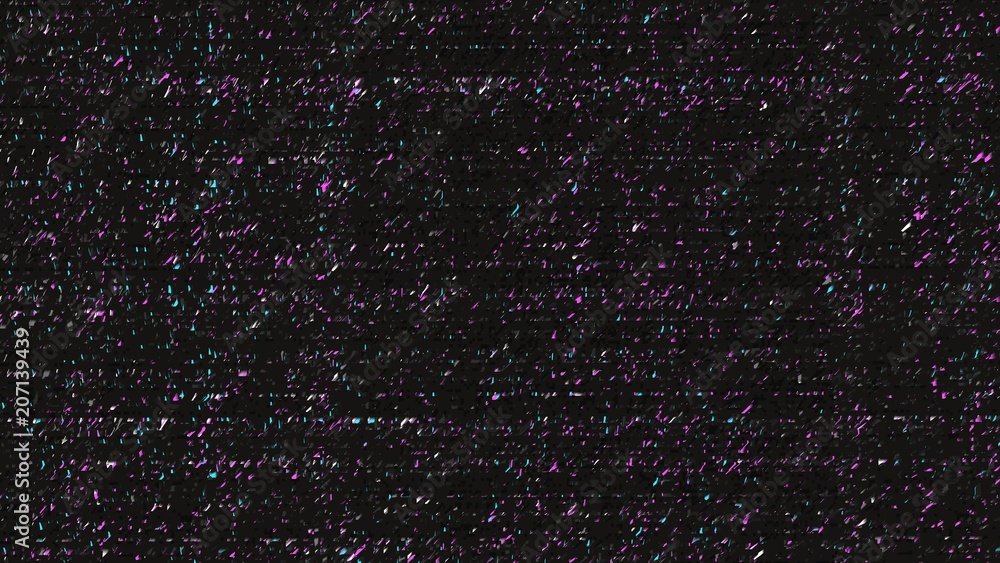 Glitch illustration. Computer screen error. Digital pixel noise ...