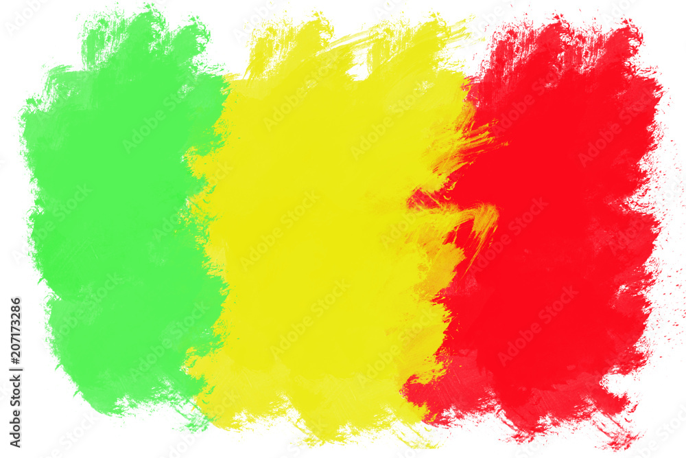 reggae color with concrete wall background Stock Photo | Adobe Stock