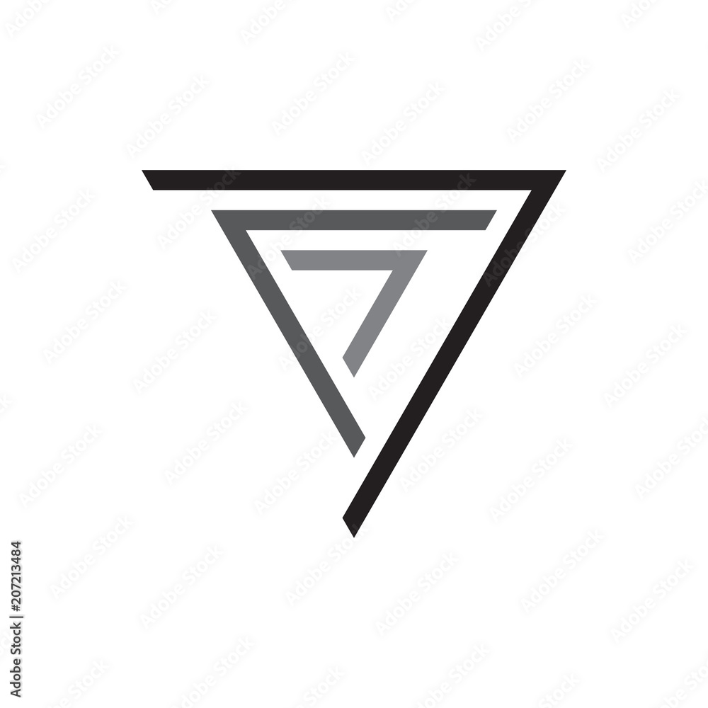 triangle logo vector Stock Vector | Adobe Stock