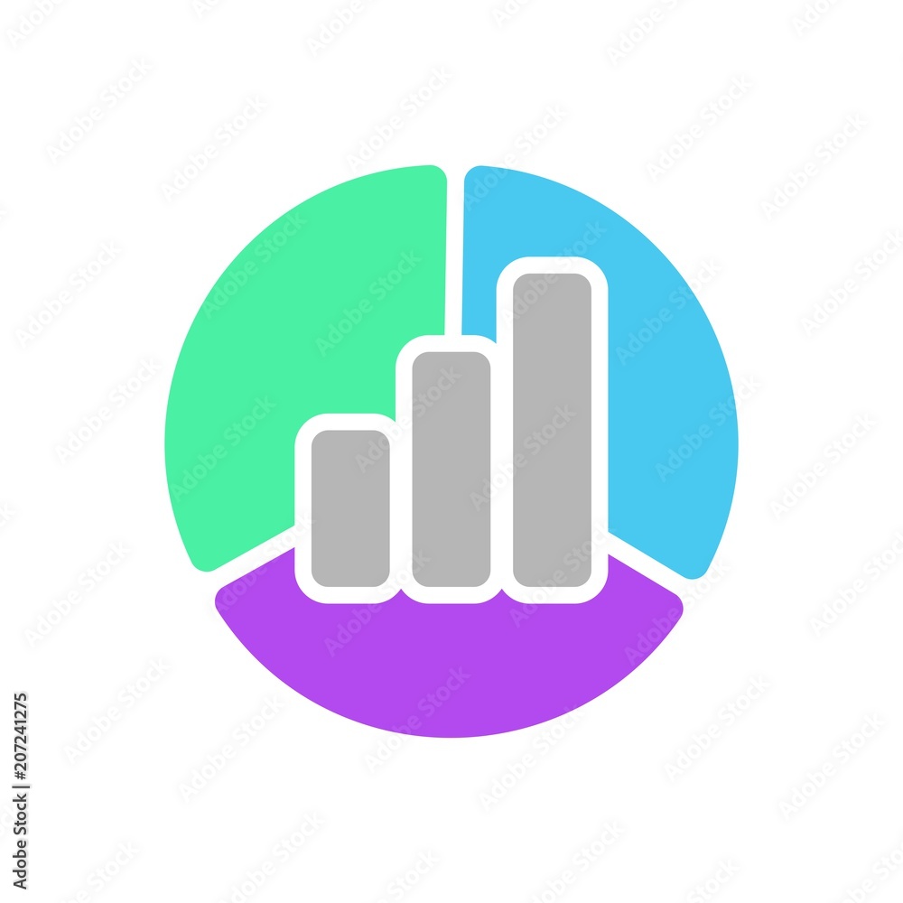 Bar Business logo. Chart icon. Finance Symbol. Vectro logo eps 08 ...