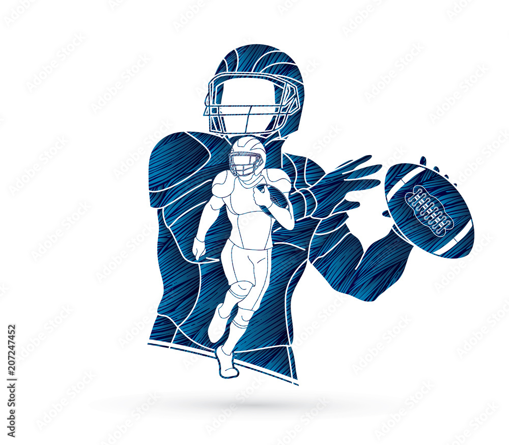 Football Player Graphic