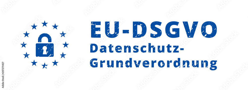 EU-DSGVO sign illustration Stock-Vektorgrafik | Adobe Stock