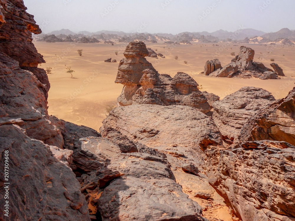 The Ennedi Plateau, located in the northeast of Chad, in the regions of ...