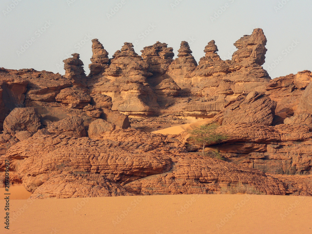 The Ennedi Plateau, located in the northeast of Chad, in the regions of ...