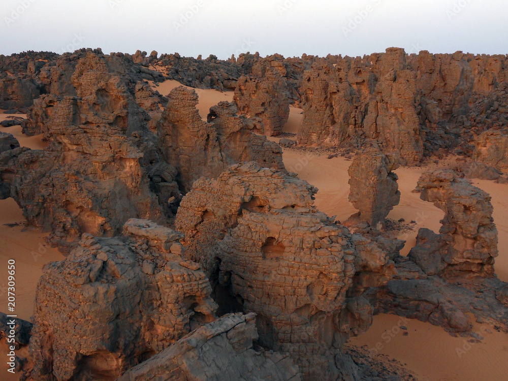 The Ennedi Plateau, located in the northeast of Chad, in the regions of ...