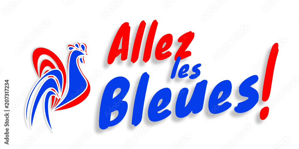 Vecteur Stock allez les bleues ! | Adobe Stock