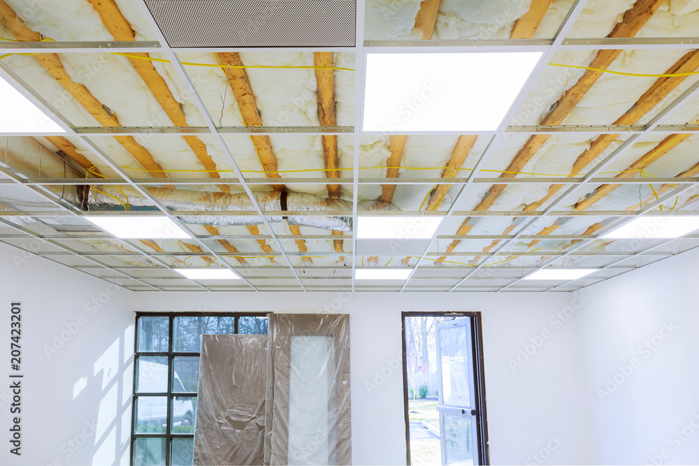 Suspended Gypsum Board Ceiling Installation | Shelly Lighting