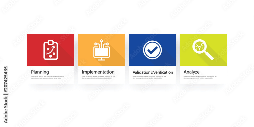 Software Engineering Infographic Icon Set Stock Vector | Adobe Stock