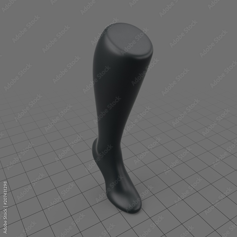Mannequin leg and foot display Stock 3D asset | Adobe Stock