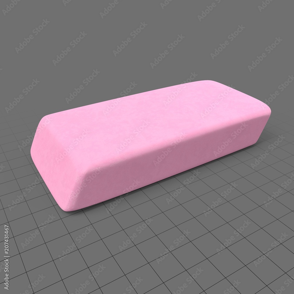 Small eraser Stock 3D asset | Adobe Stock
