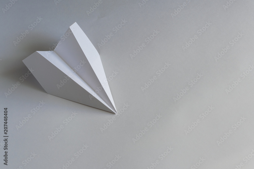 paper plane on white background Stock Photo | Adobe Stock