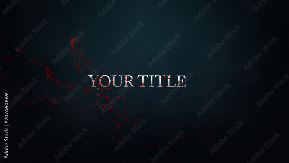 Blood Splash Title Stock Template | Adobe Stock