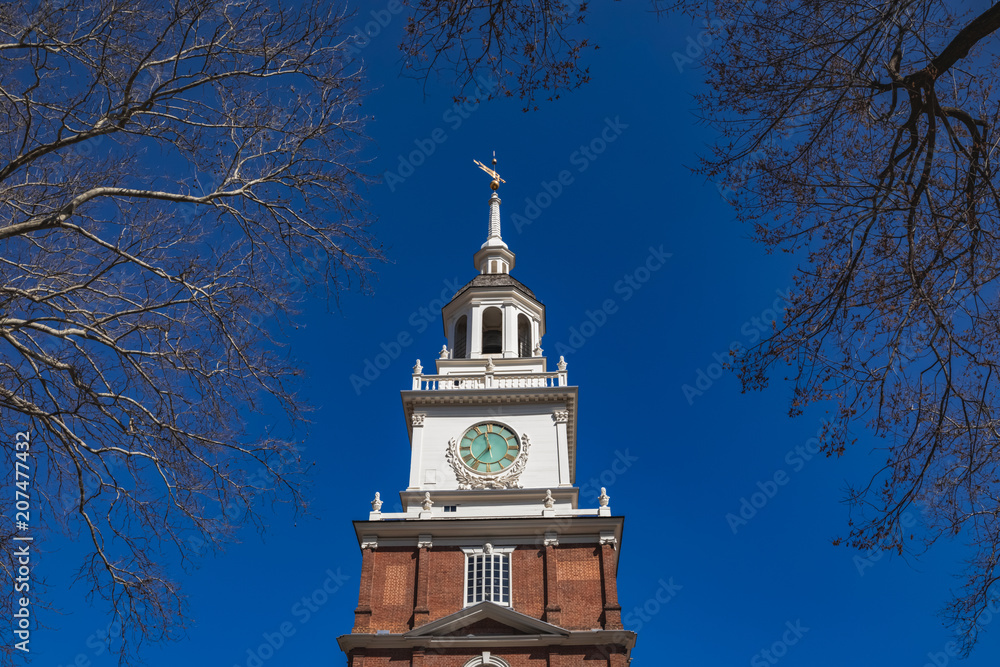Inside Independence Hall Tower
