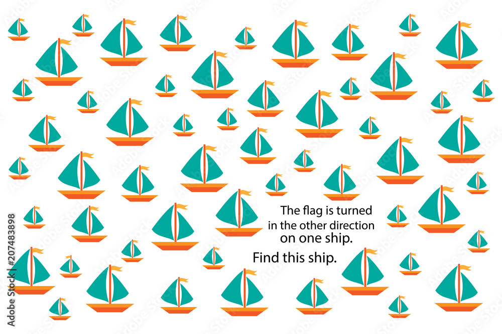 Find different ship, fun education puzzle game with transport for ...