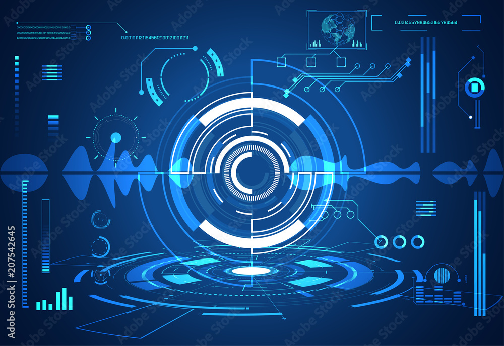 abstract technology ui futuristic concept hud interface hologram ...