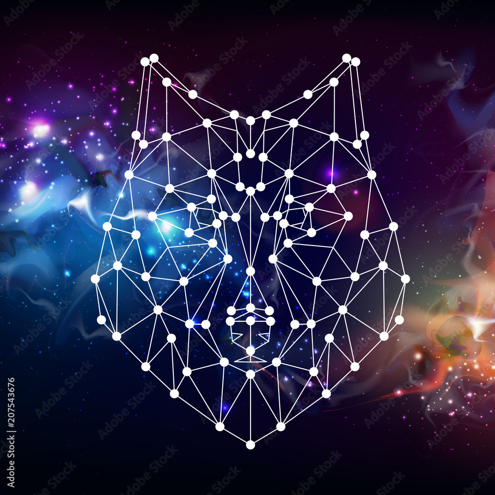 Hipster Wolf Triangle