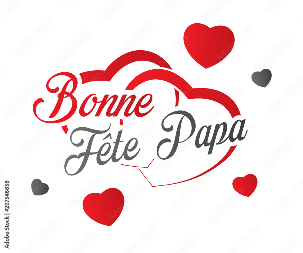 Bonne fête papa Stock Vector | Adobe Stock