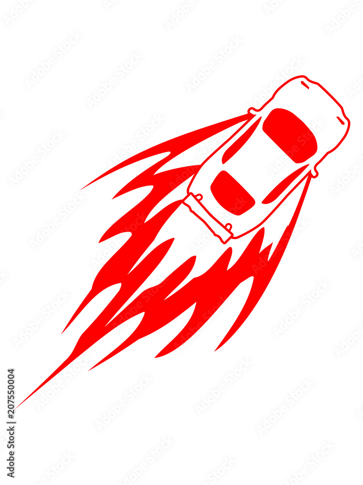 feuer flammen brennen sportauto auto raser schnell fahren rennauto ...