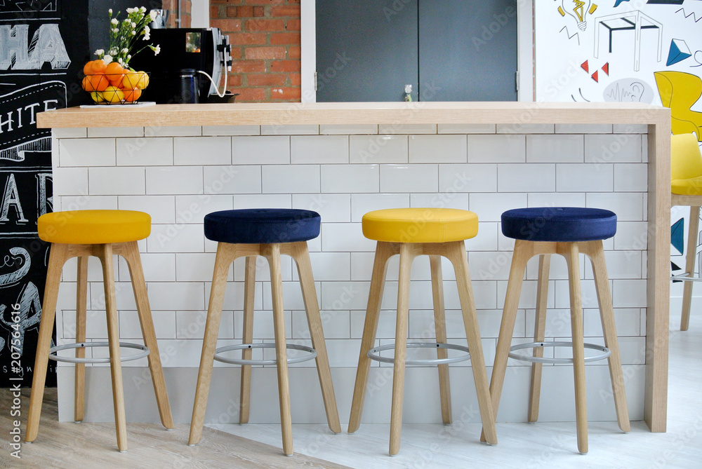 colored stools Stock Photo | Adobe Stock
