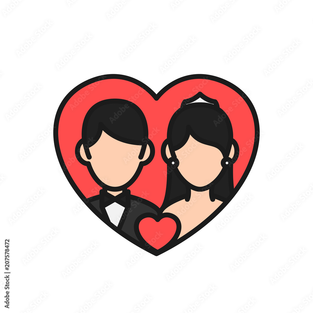 Bride And Groom Icon