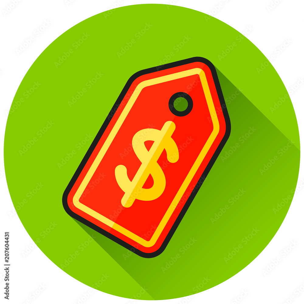 Price Tag Icon Green