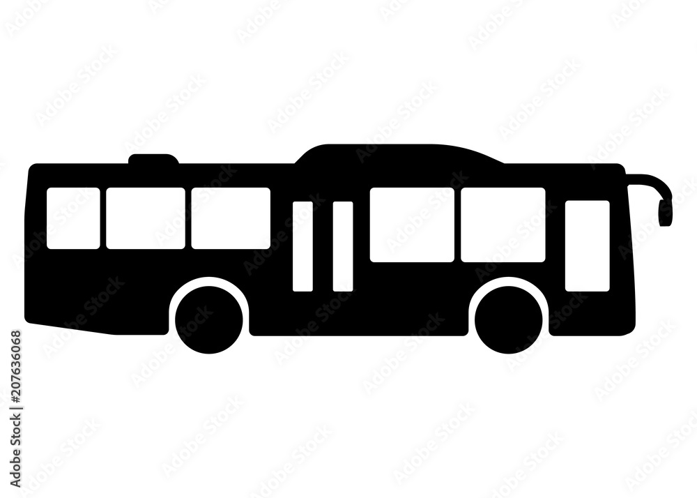 Bus icon side. Vector Stock Vector | Adobe Stock