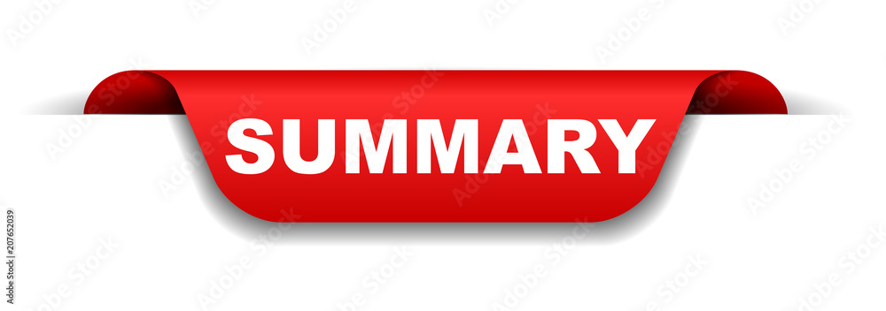 red banner summary Stock Vector | Adobe Stock