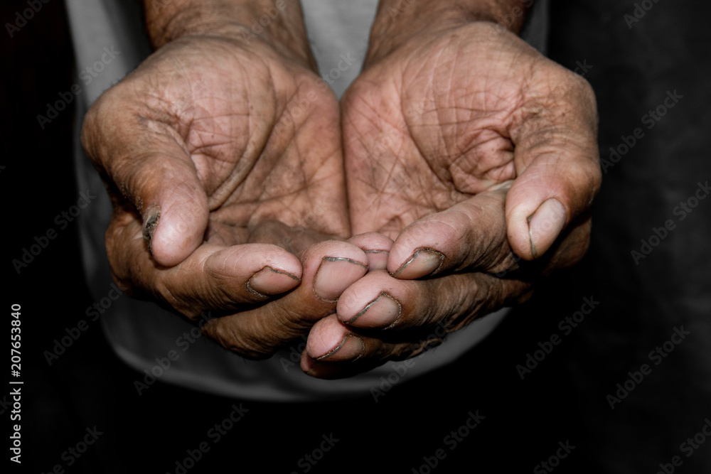 Poor Person Begging