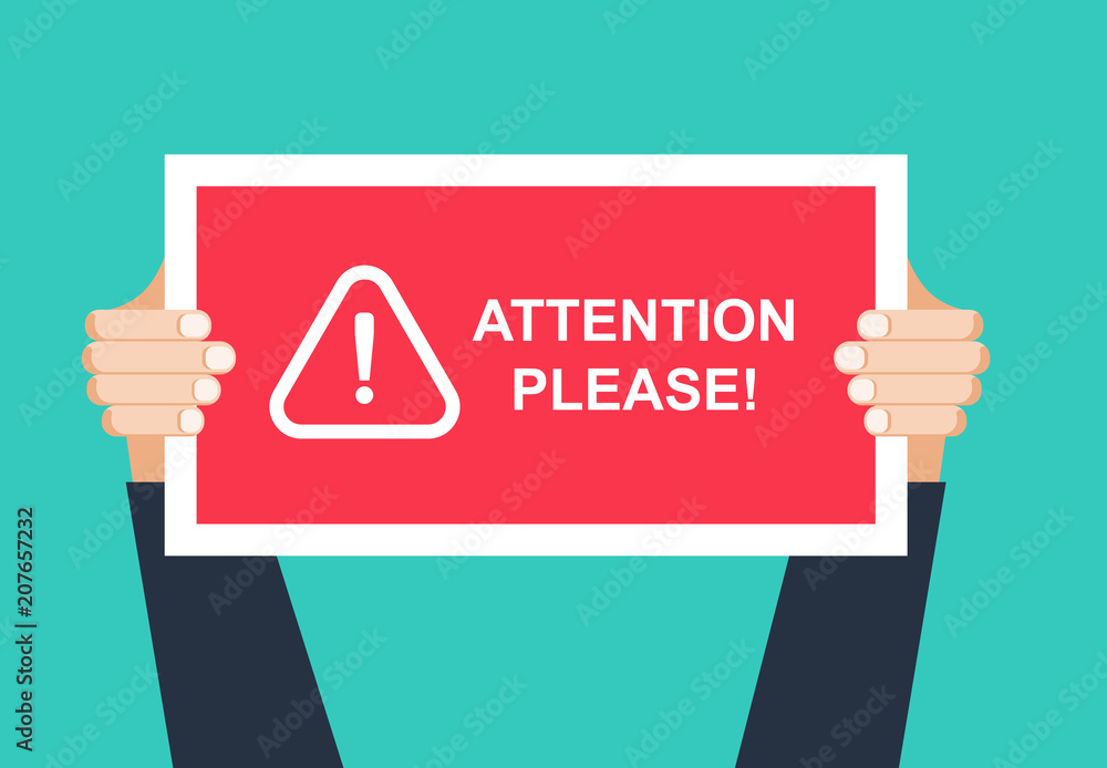 Alert signs vector.Attention please concept vector illustration of ... Alert signs vector.Attention please concept vector illustration of ...