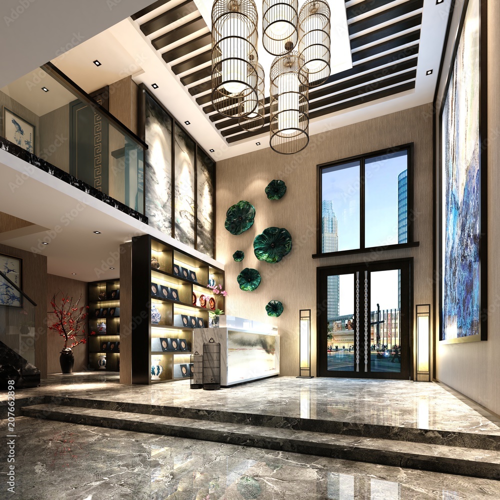 Shopping Mall Interior Render