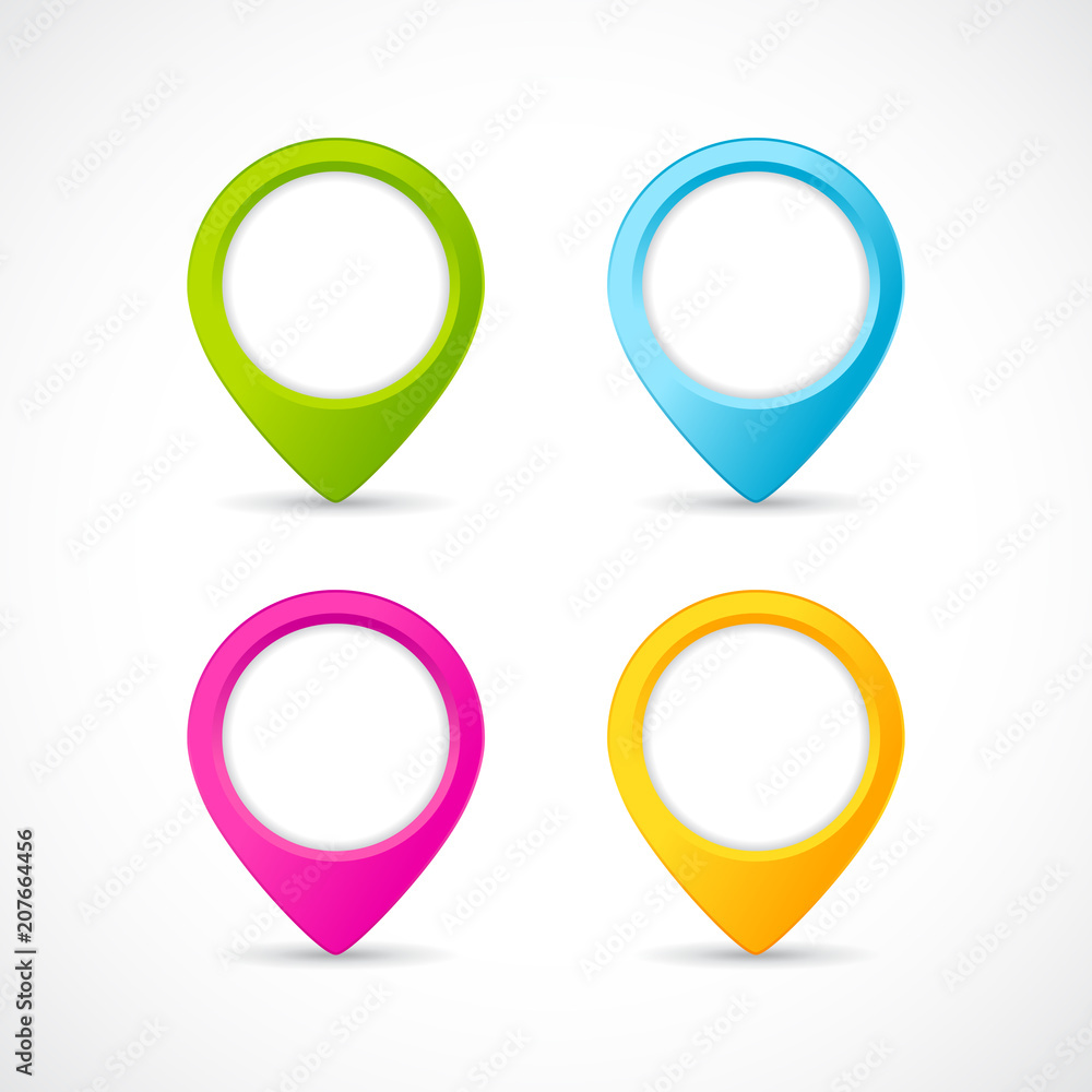 Location position vector pin button Stock Vector | Adobe Stock