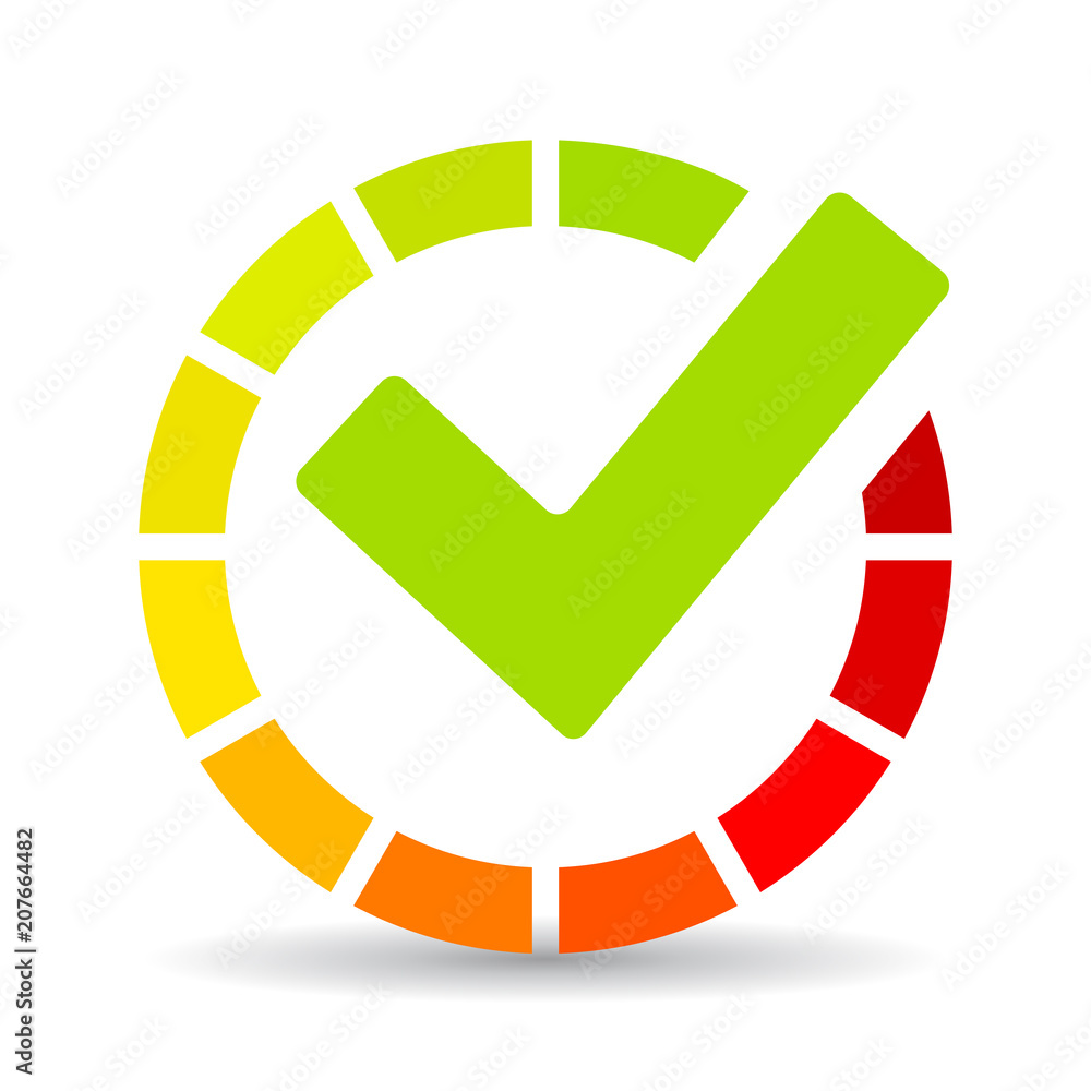 Process completed vector icon Stock Vector | Adobe Stock