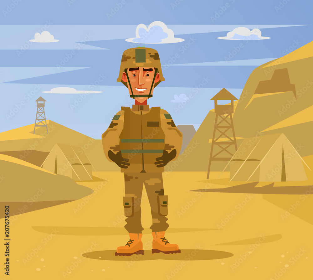 Animated Standing Soldier
