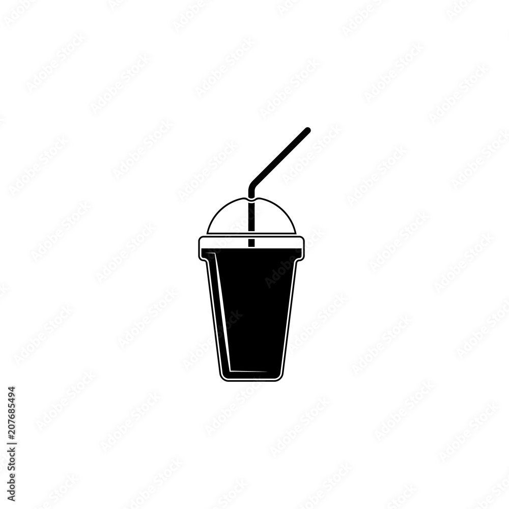 plastic cup with juice icon. Element of simple drinks icon for mobile ...