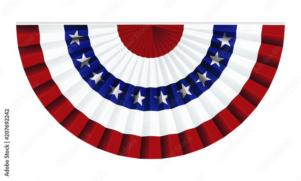 Red White & Blue Star Banner Stock Vector | Adobe Stock