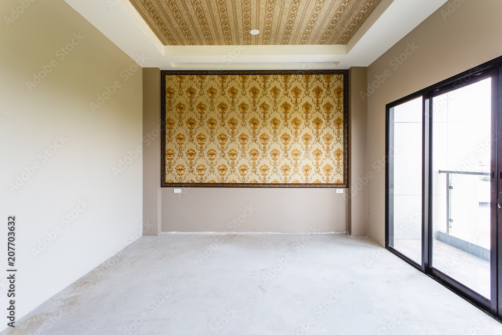 Industry under construction building wallpaper empty room interior ...