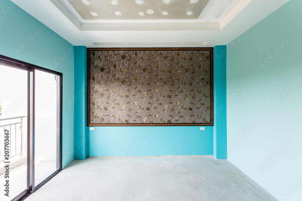 Industry under construction building wallpaper empty room interior ...