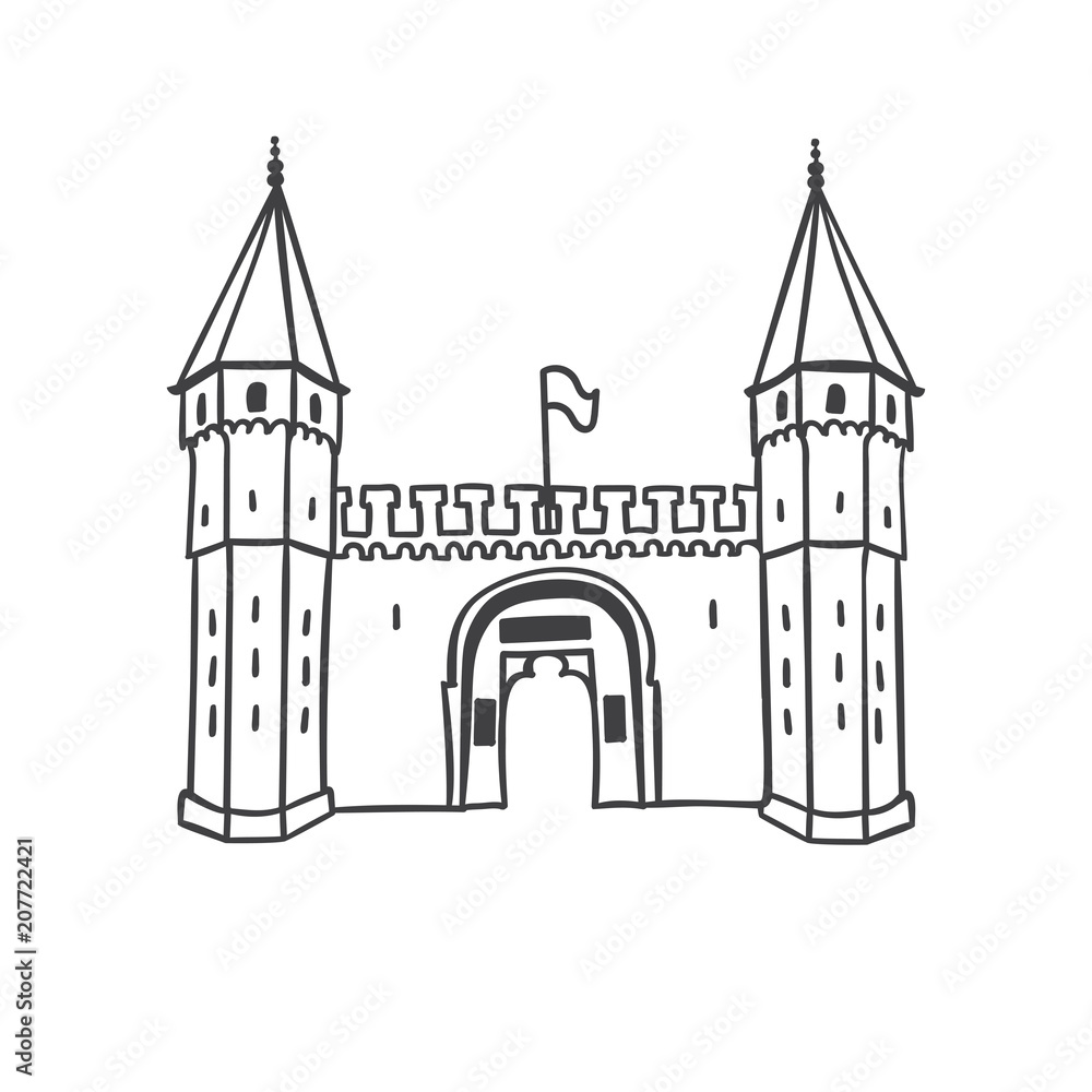 Ottoman Architecture Sketch