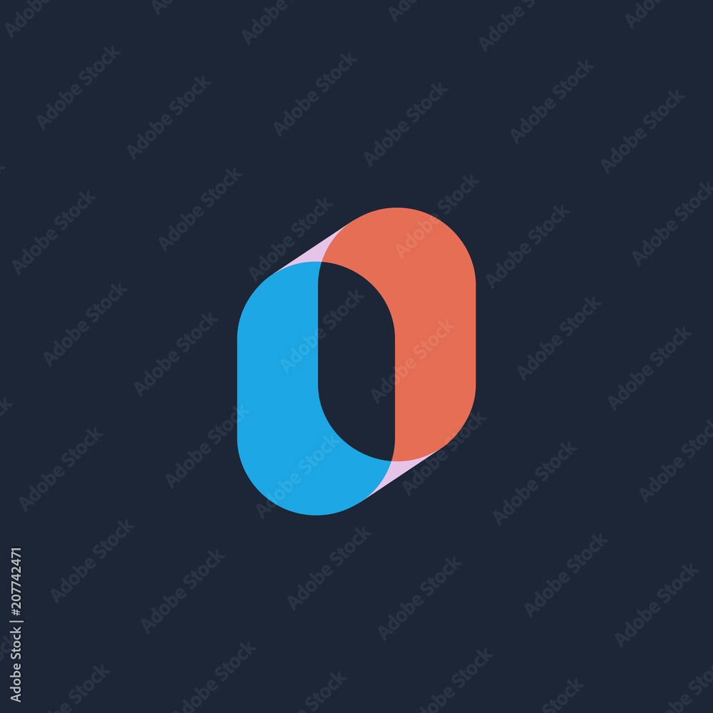 Letter O number 0 logo icon design template elements Stock Vector ...