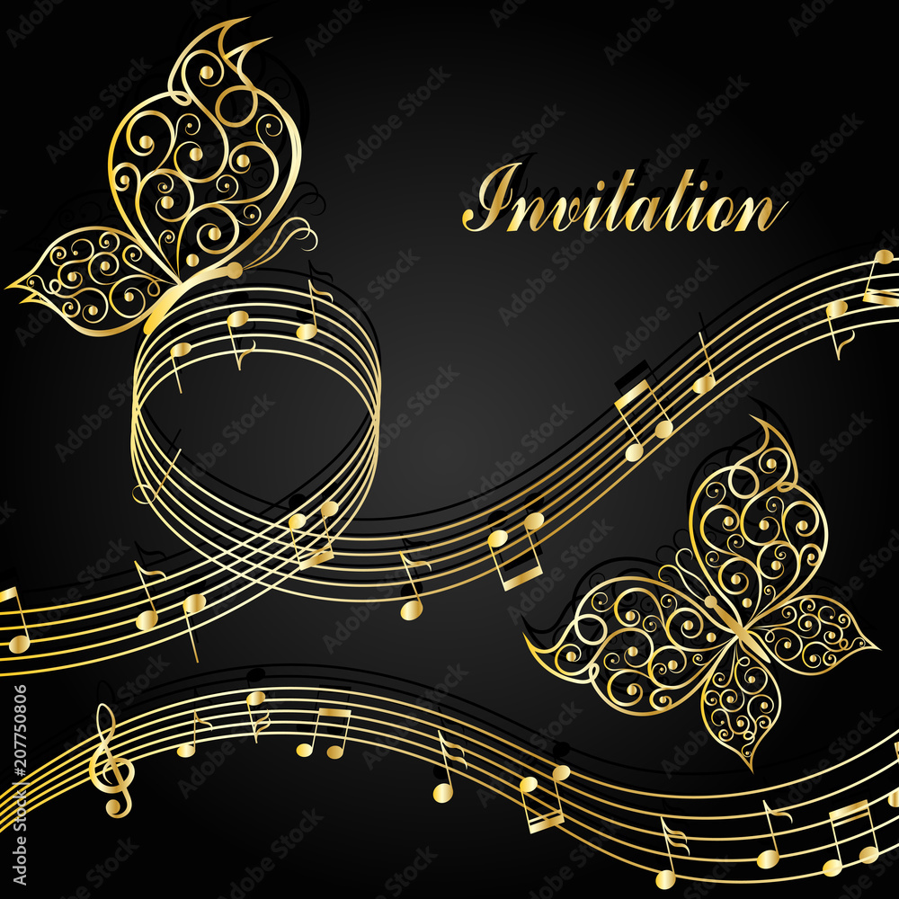 Musical design elements Stock Vector | Adobe Stock