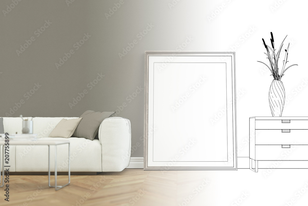 Gradation Design In A Room
