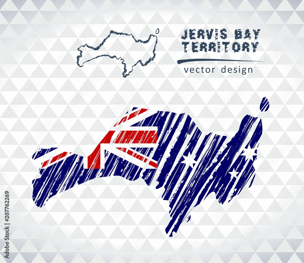Map of Jervis Bay Territory with hand drawn sketch pen map inside ...