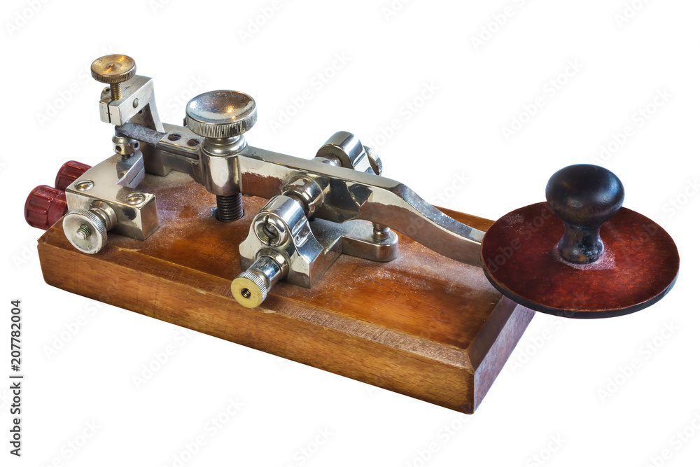 Ancient morse code telegraphy device Stock Photo | Adobe Stock