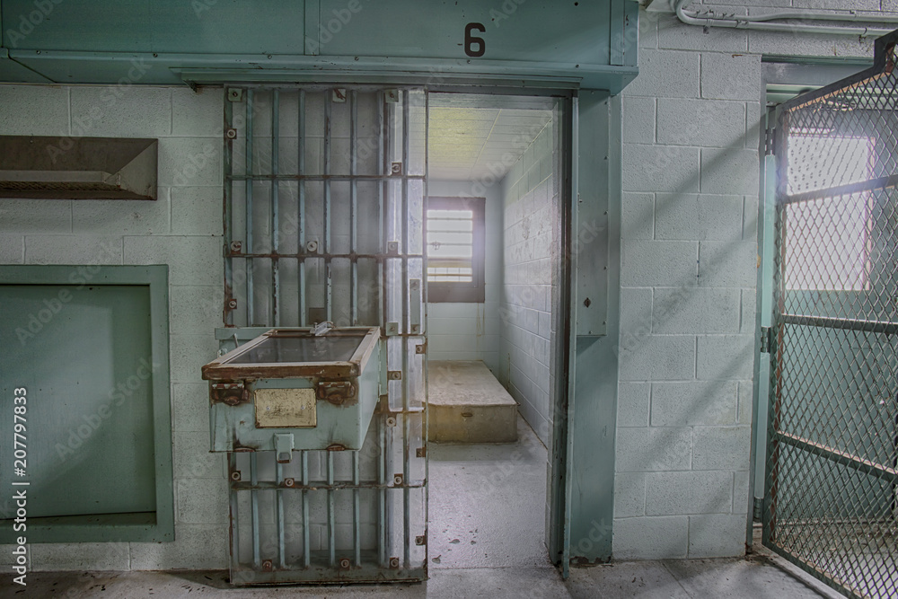 High risk solitary confinement cell in prison Stock Photo | Adobe Stock