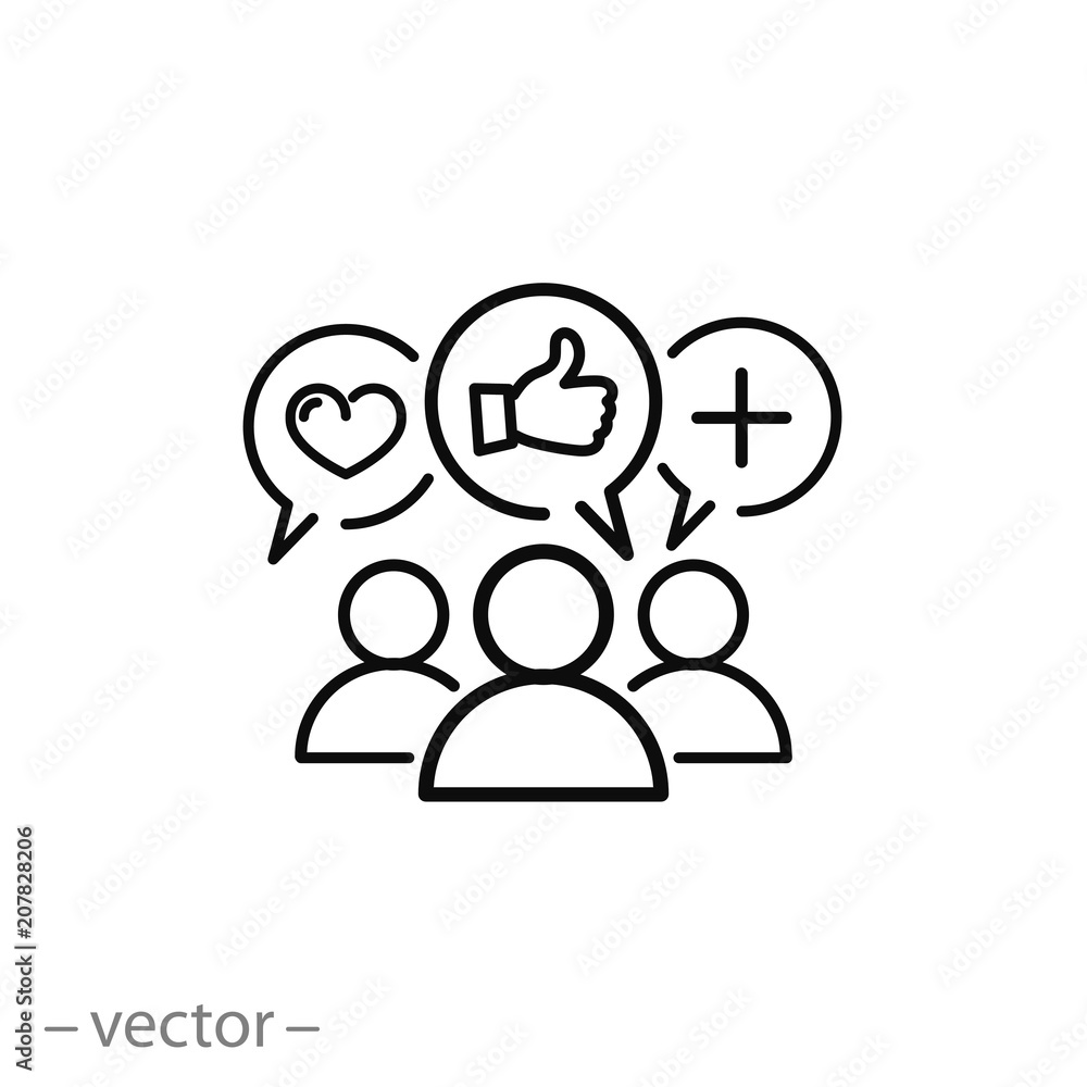 people talk and listen in speech bubble icon vector Stock Vector ...