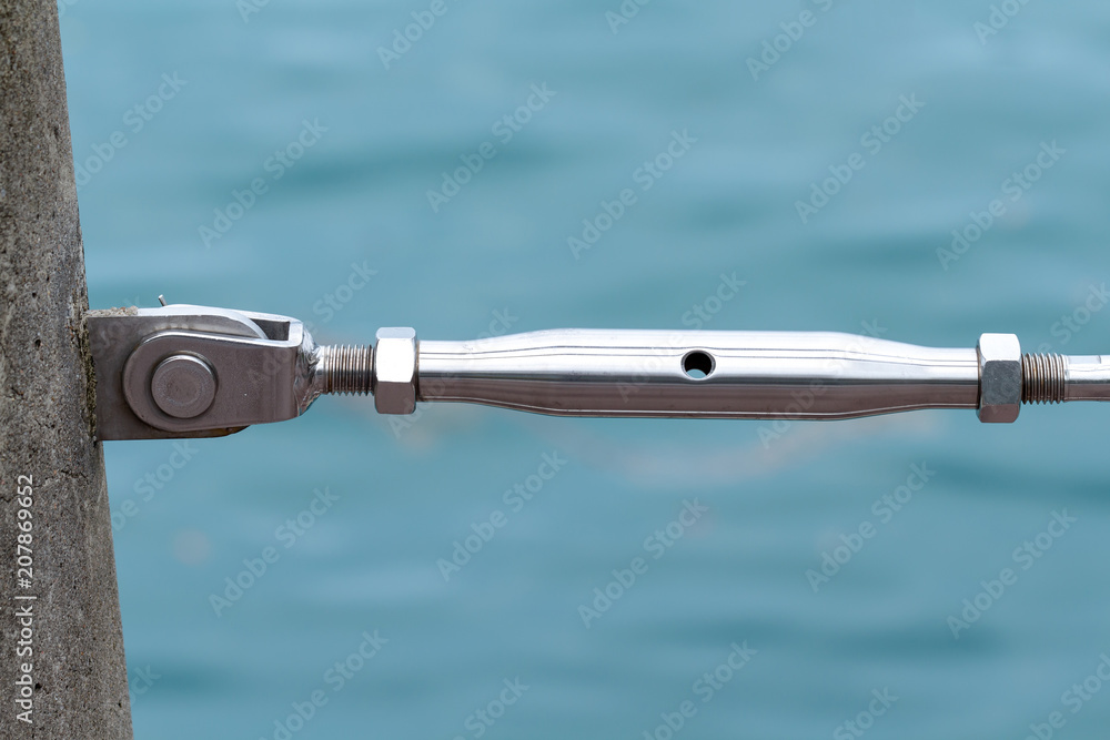 detail of modern steel cable fences, stainless steel cable railing ...