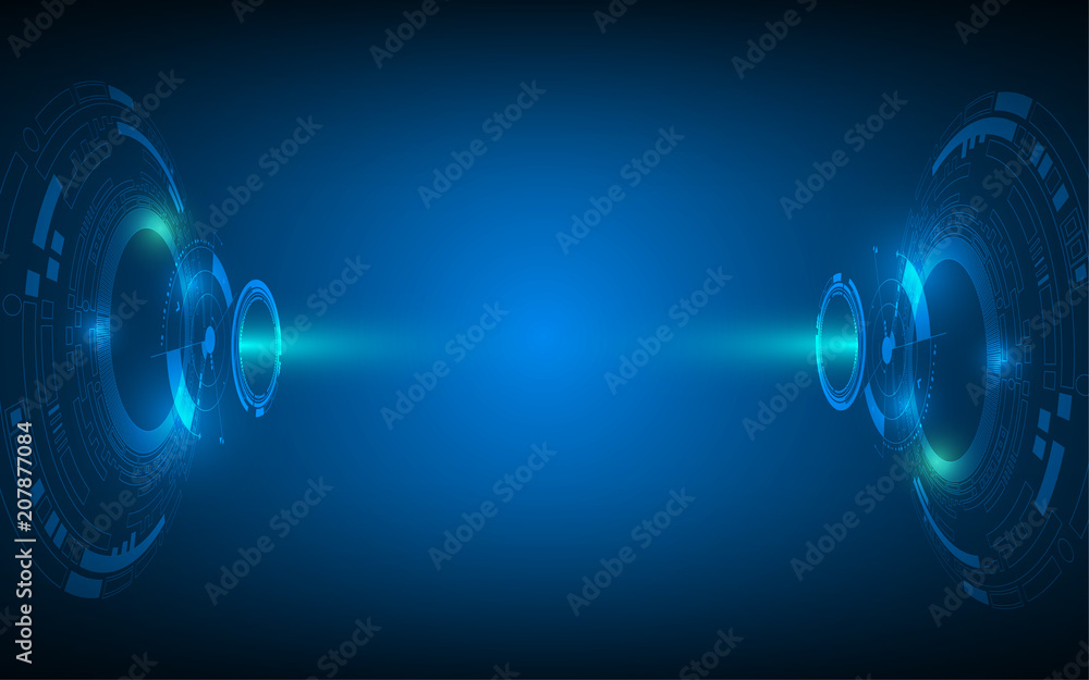 networking futuristic sci fi loading design concept background Stock ...